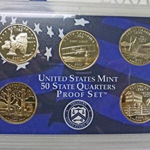 2001 S Statehood Quarters Proof Set Original Mint