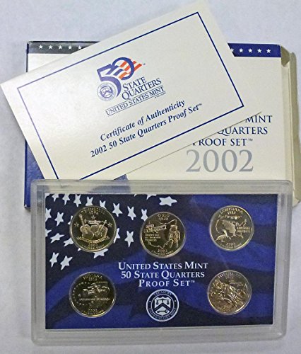 2002 S Statehood Quarters Proof Set Original Mint