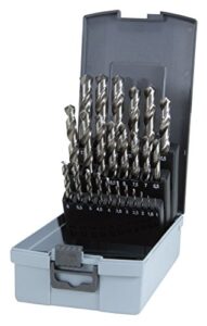 ruko 214851ro jobber length drill bit kit, high speed steel (m2), ground with split point, 1/16" to 1/2" (set of 29)