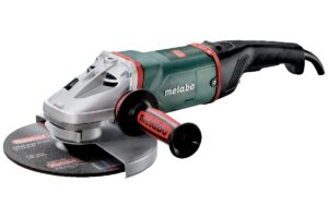 metabo - 9" angle grinder - 6, 600 rpm - 15.0 amp w/lock-on trigger (606467420 24-230 mvt), professional angle grinders, black