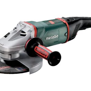 Metabo - 9" Angle Grinder - 6, 600 Rpm - 15.0 Amp W/Lock-On Trigger (606467420 24-230 MVT), Professional Angle Grinders, Black