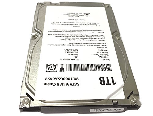 White Label WL 1TB 64MB Cache 5900RPM SATA III (6.0Gb/s) (Quiet & Heavy Duty) Internal Desktop 3.5" Hard Drive (PC,CCTV DVR) - w/ 1 Year Warranty