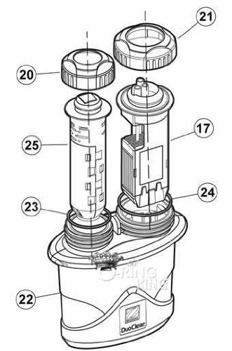 TORK DIstributors is Compatible with Zodiac DuoClear O'ring Kit W151201, W151211