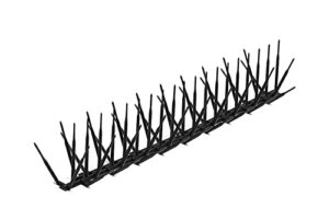 plastic bird spikes 7 inch wide black 50 ft. box