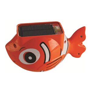 blue wave na4177 sun fish solar floating pool light, orange, 7.5 x 4.5 x 4.5 inches