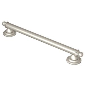 moen yg2224bn brantford safety 24-inch stainless steel traditional bathroom grab bar, brushed nickel