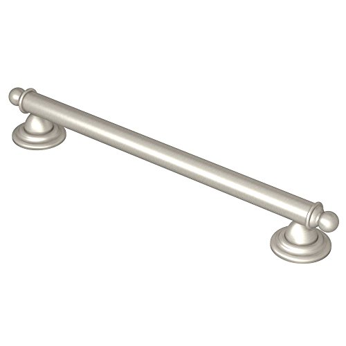 Moen YG2224BN Brantford Safety 24-Inch Stainless Steel Traditional Bathroom Grab Bar, Brushed Nickel