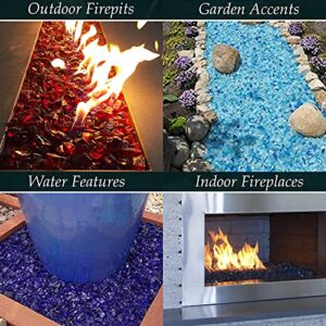 Margo Garden Products DFBLP2-20 Dragon Glass Lava Pebbles, 20 lb, Black