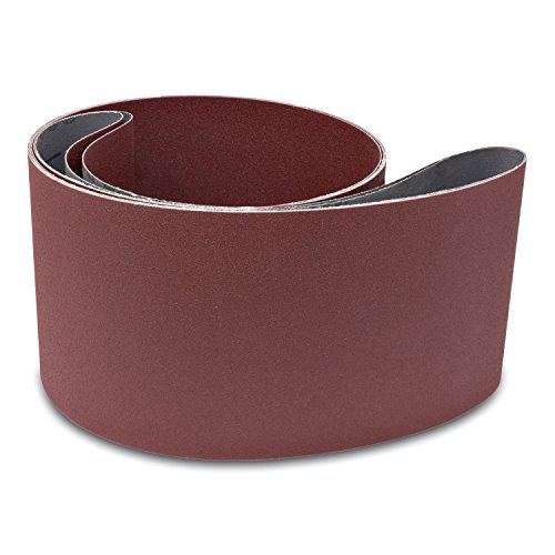 Red Label Abrasives 6 X 89 Inch 120 Grit Aluminum Oxide Multipurpose Sanding Belts, 2 Pack