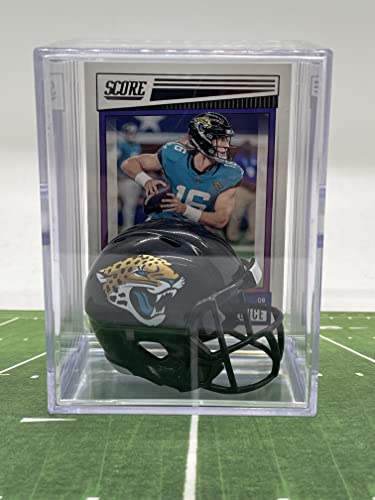 Jacksonville Jaguars NFL Helmet Shadowbox w/Trevor Lawrence card