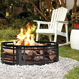 GHP Group Pleasant Hearth OFW169FR-1 36" Classic fire Ring, 36.00 x 36.00 x 12.00 Inches, Black