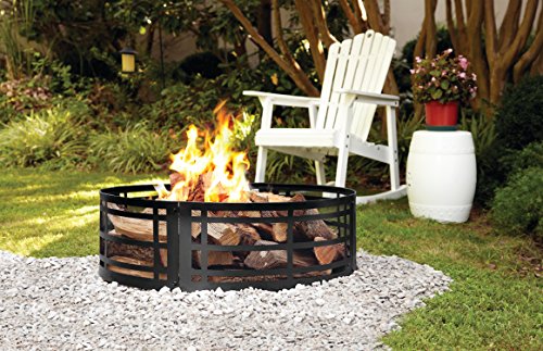 GHP Group Pleasant Hearth OFW169FR-1 36" Classic fire Ring, 36.00 x 36.00 x 12.00 Inches, Black