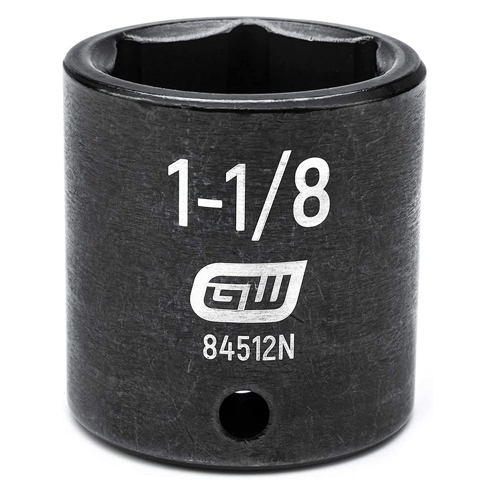 GEARWRENCH 1/2" Drive 6 Pt. Standard Impact Socket, 1-1/8" - 84512N