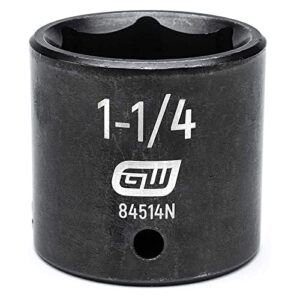 gearwrench 1/2" drive 6 pt. standard impact socket, 1-1/4" - 84514n