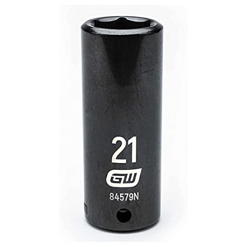 GEARWRENCH 1/2" Drive 6 Pt. Deep Impact Socket, 21mm - 84579N