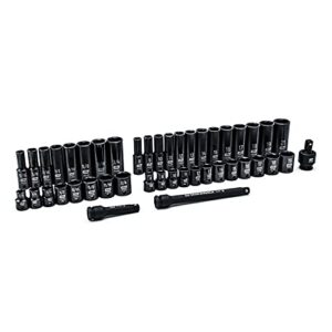 GEARWRENCH 44 Pc. 3/8" Drive 6 Point Standard & Deep Impact SAE/Metric Socket Set - 84916N