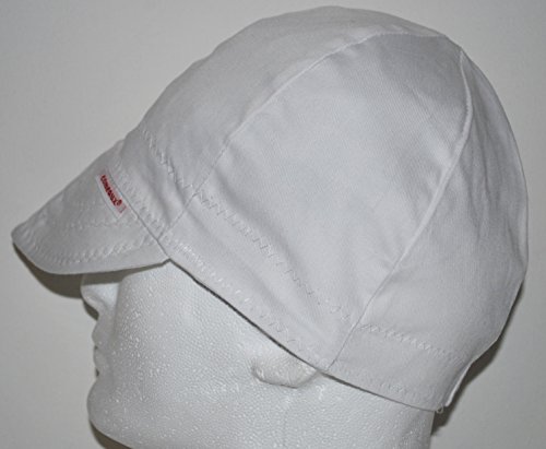 Comeaux Caps Reversible Welding Cap Solid White 6 7/8