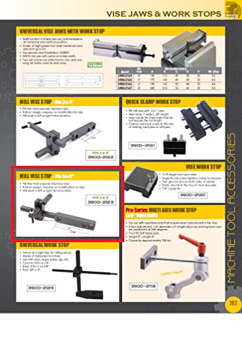 HHIP 3900-2123 Steel Mill Vise Stop for 5" and 6" Vises,Black