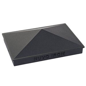 Nuvo Iron Pyramid Post Cap, 4" x 6" - Black