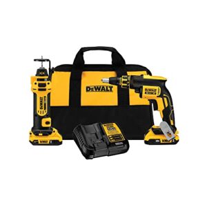 dewalt 20v max xr drywall screw gun & cut-out tool combo kit (dck263d2)