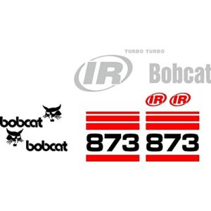 873 ns (new style) fits bobcat excavator turbo engine decal set whole machine