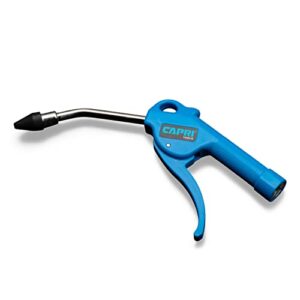 capri tools 21072 5-in air blow gun with rubber tip, blue