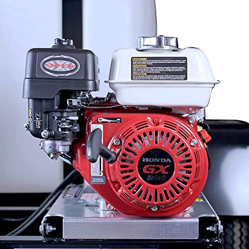 SIMPSON Cleaning 95000 Mobile Trailer 3200 PSI Cold Water Gas Pressure Washer System, 2.8 GPM, Honda Engine, Includes Spray Gun and Wand, 5 QC Nozzle Tips, Monster Series 3/8-in. x 50-ft. Hose