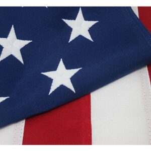 Made in USA Flags Co. - Heavy-Duty Commercial Grade American Flag with PolyMax Polyester, Sewn Stripes, Embroidered Stars & Solid Brass Grommets - Fade-Resistant, All-Weather Flag (3’x5’)