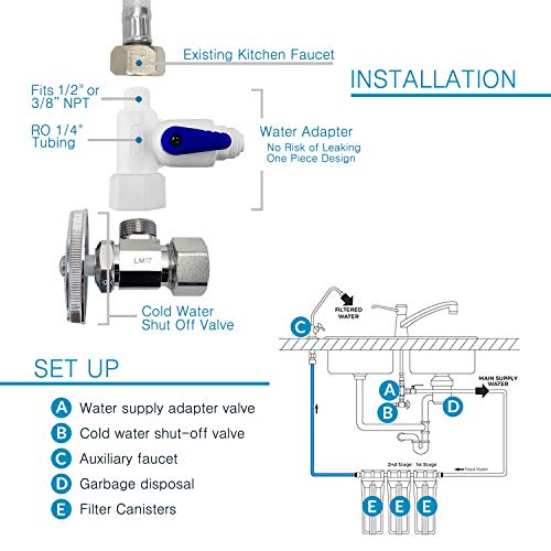 Apex MR-2032 Under The Counter Water Filter System-Alkaline