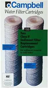 campbell 1ss sediment filter cartridge, 5 micron, 9-3/4" length, 2/box