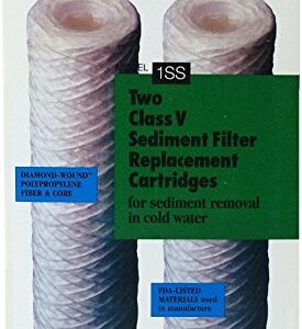 Campbell 1SS Sediment Filter Cartridge, 5 micron, 9-3/4" Length, 2/Box