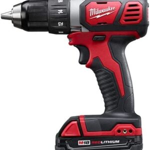 Milwaukee M18 18V Lithium-Ion 1/2 Inch Cordless Drill Driver Compact Kit 2606-21CT