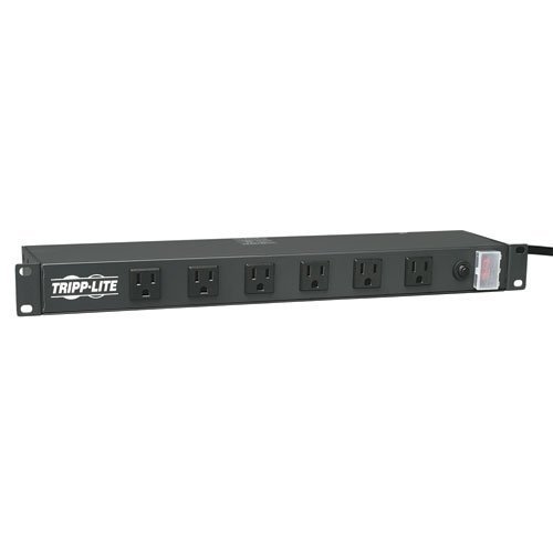 Tripp Lite 12 Right Angle Wide-Spaced Outlet Rackmount Network-Grade PDU Power Strip, 15A, 15ft Cord, 5-15P Plug (RS1215-RA) by Tripp Lite