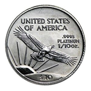 $10 Platinum Eagle (1/10 Ounce) with Genuine US Mint Gift Box .999 Pure Mixed Date $10 Brilliant Uncirculated