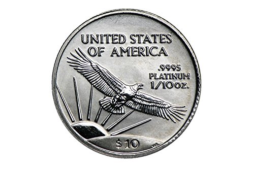 $10 Platinum Eagle (1/10 Ounce) with Genuine US Mint Gift Box .999 Pure Mixed Date $10 Brilliant Uncirculated