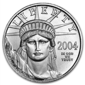 platinum eagle (1/10 ounce) .999 pure $10 brilliant uncirculated