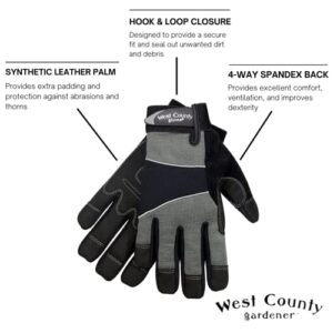 West County Gardener unisex adult West County Gardener Men s Work Glove Charcoal X Large 013C, Charcoal, X Large US