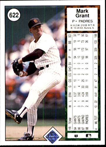 1989 Upper Deck #622 Mark Grant UER NM-MT San Diego Padres Baseball San Diego Padres