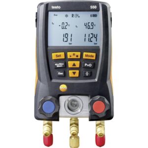 testo 550 i digital manifold kit for air conditioning, refrigeration systems and heat pumps - with bluetooth support