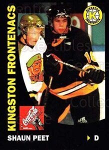 (ci) shaun peet hockey card 1999-00 kingston frontenacs 13 shaun peet