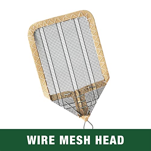 Enoz Wire Mesh Head Flyswatter with Metal Handle (Pack of 3)