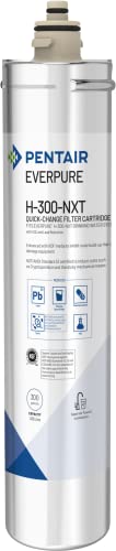 Pentair Everpure H-300-NXT Quick-Change Filter Cartridge, EV927441, For Use in Everpure H-300 Drinking Water Systems, 300 Gallon Capacity, 0.5 Micron