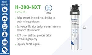 Pentair Everpure H-300-NXT Drinking Water System, EV927151, Includes Filter Head, Filter Cartridge, All Hardware and Connectors, 300 Gallon Capacity, 0.5 Micron