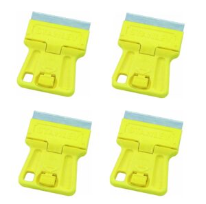 stanley 28-100 1-3/16" high visibility mini razor blade scraper (4 pack)