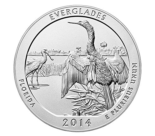 2014 America the Beautiful Florida Everglades S Silver Proof DCam Good