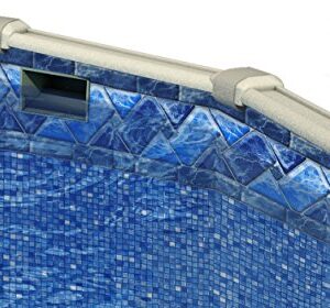 Smartline Stone Harbor 24-Foot Round Pool Liner | UniBead Style | 52-Inch Wall Height | 25 Gauge Virgin Vinyl | Designed for Steel Sided Above-Ground Swimming Pools | Universal Gasket Kit Included