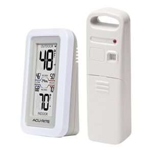 AcuRite 02049 Digital Thermometer with Indoor/Outdoor Temperature,White