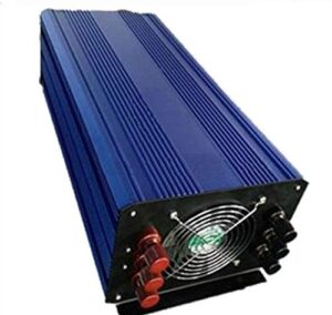 gowe 4000w dc110v off grid pure sine wave solar or wind inverter, city electricity complementary charging function with lcd screen