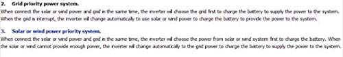 GOWE 3000W DC110V Off Grid Pure Sine Wave Solar or Wind Inverter, City Electricity Complementary Charging function with LCD Screen