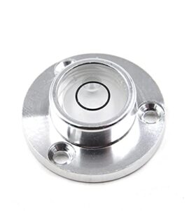 small circular round bubble level spirit leveler bubble ball vials, Ø34mm, aluminium housing, plastic vial